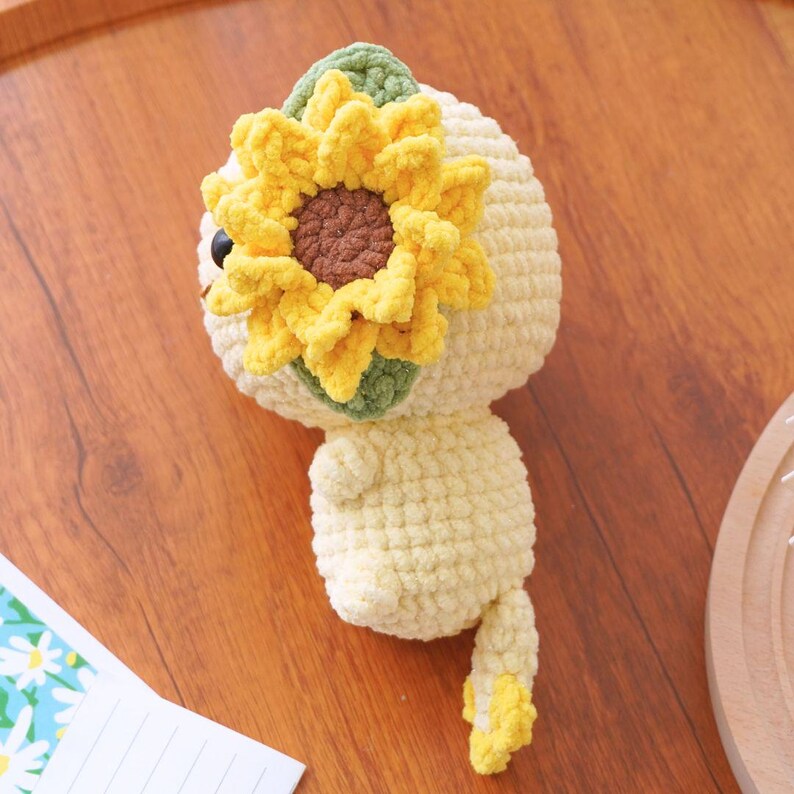 Sunflower Axolotl Crochet Pattern, Amigurumi Crochet Pattern, Adorable ...