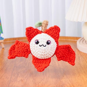 Fruit Bats Trio Crochet Patterns | Apple Bat Pattern, Lemon Bat Pattern ...
