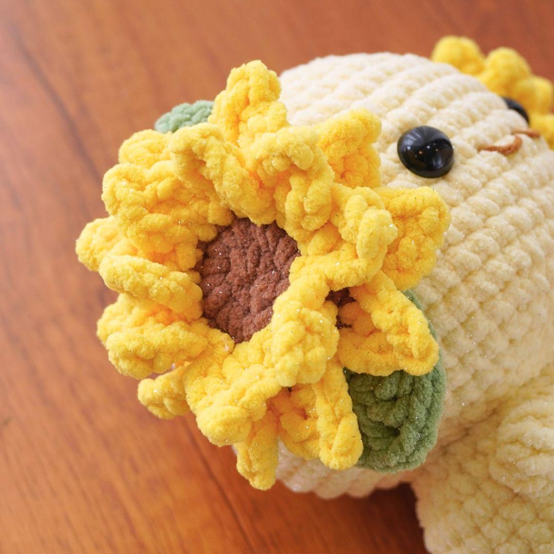 Sunflower Axolotl Crochet Pattern, Amigurumi Crochet Pattern, Adorable ...