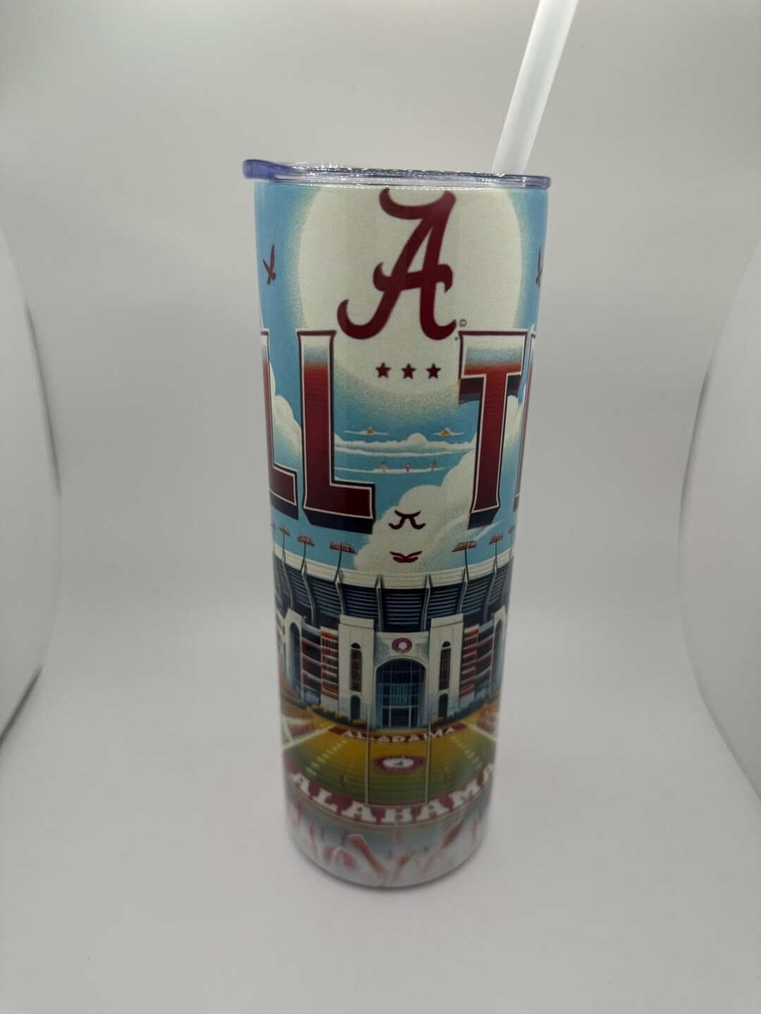 Alabama Crimson Tide Tumbler - Roll Tide 20oz Stainless Steel Cup ...