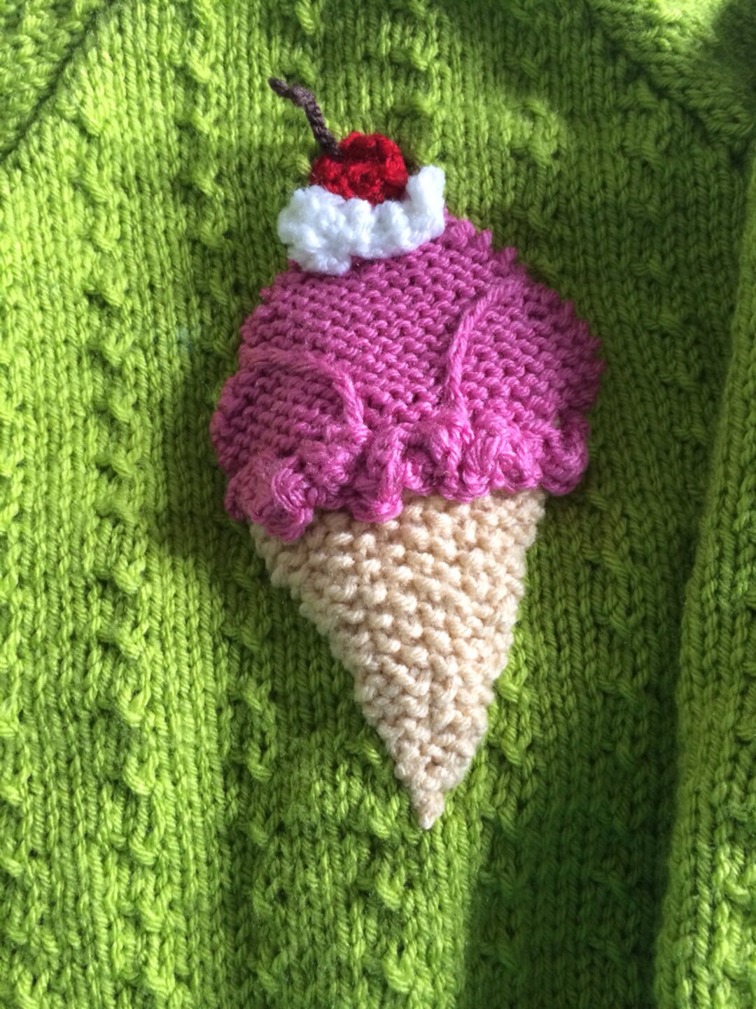 Yummy Ice Cream Cone Sweater - Etsy