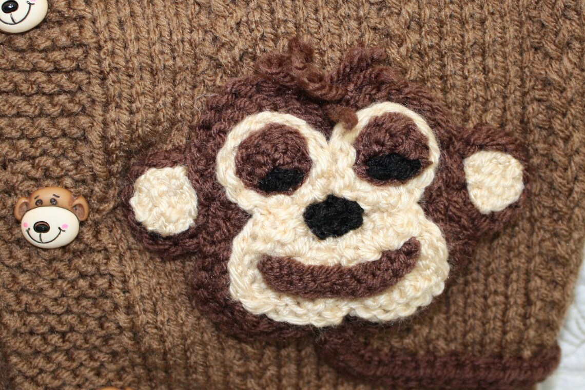 Monkey Sweater - Etsy