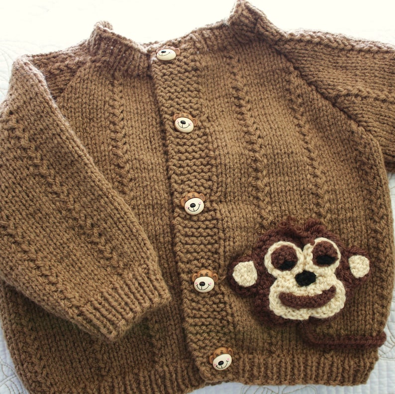 Monkey Sweater - Etsy