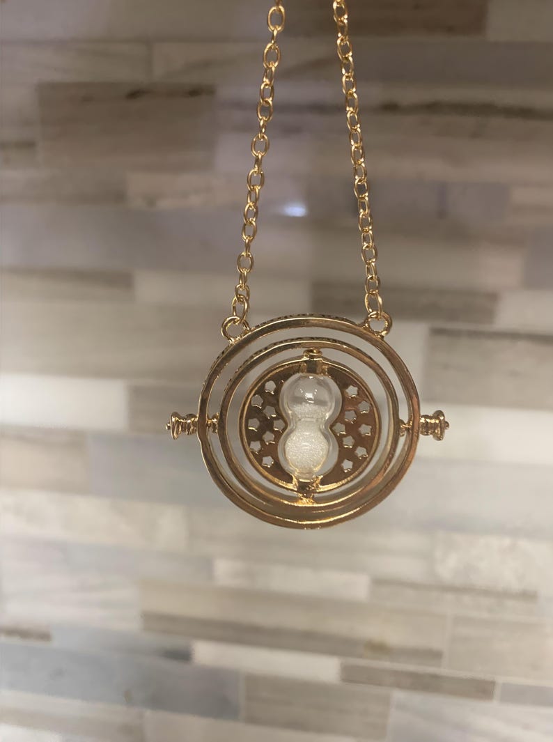 Time Turner Hourglass Necklace Harry Potter Inspired Gift Magical Love ...