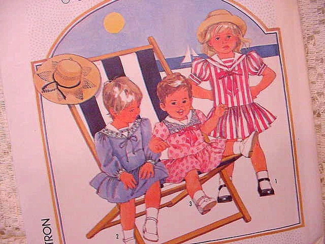 Simplicity 7352 Toddler Cinderella Dress Pattern Size 1 1986 UNCUT ...