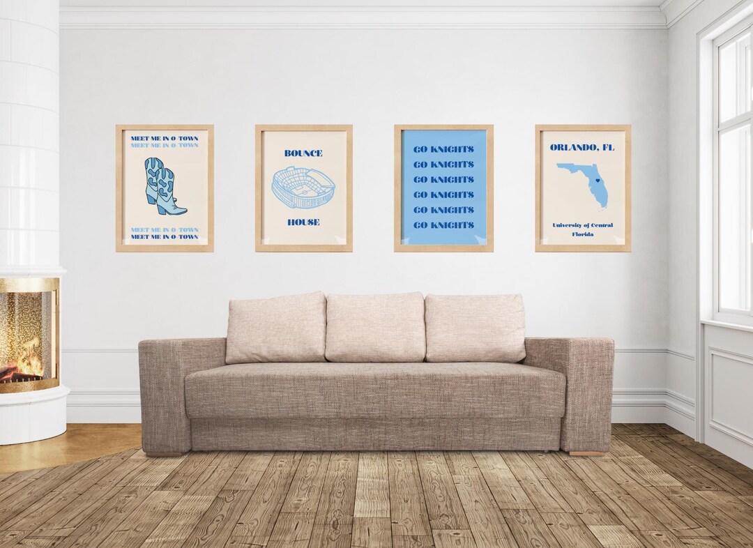University of Central Florida Wall Art, Set of 4, UCF Printable Posters ...