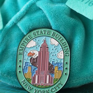 Empire State Building Enamel Pins - New York Travel Pin, New York Gift ...