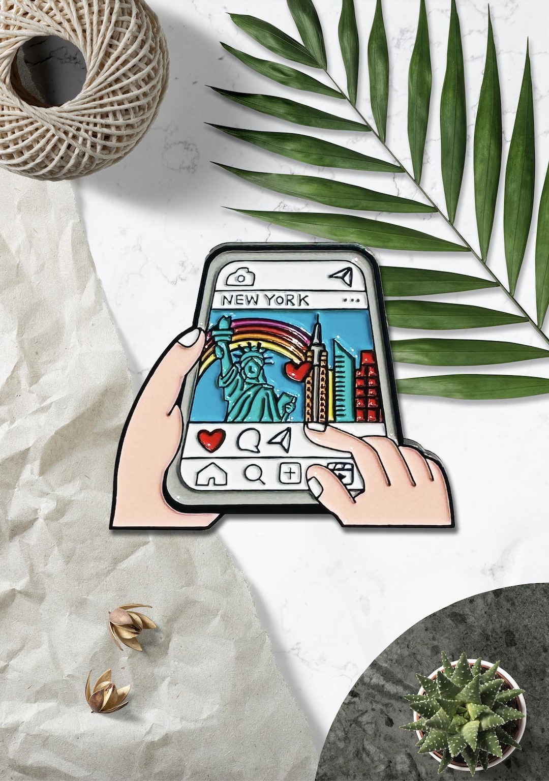 New York Pin - Social Media Pin, New York Enamel Pins, New York Travel ...