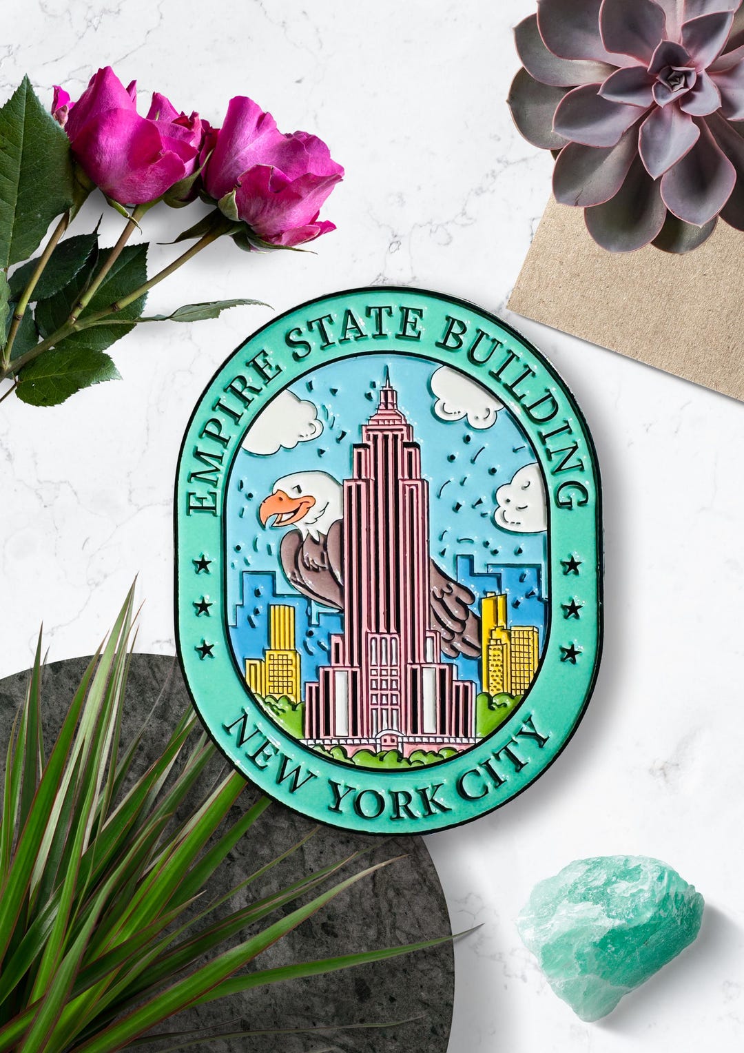 Empire State Building Enamel Pins - New York Travel Pin, New York Gift ...