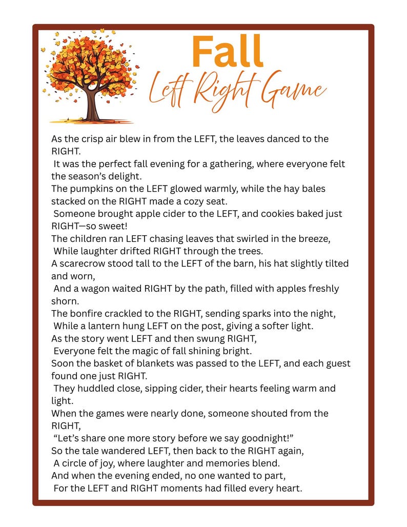 Fall Party Games Bundle – 5 Printable Autumn Games Pack | Thanksgiving ...