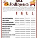 Fall Scattergories Game | Printable Autumn Party Game | Family-friendly ...