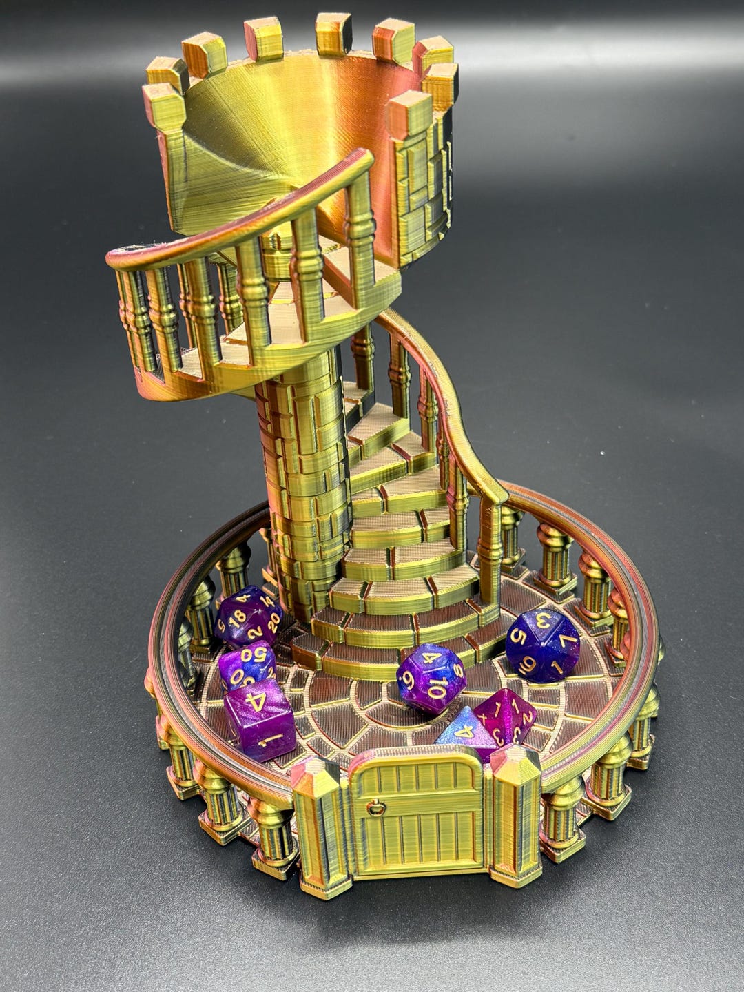 3D Printed Spiral Staircase Dice Tower: D&D Tabletop RPG Accessory - Etsy