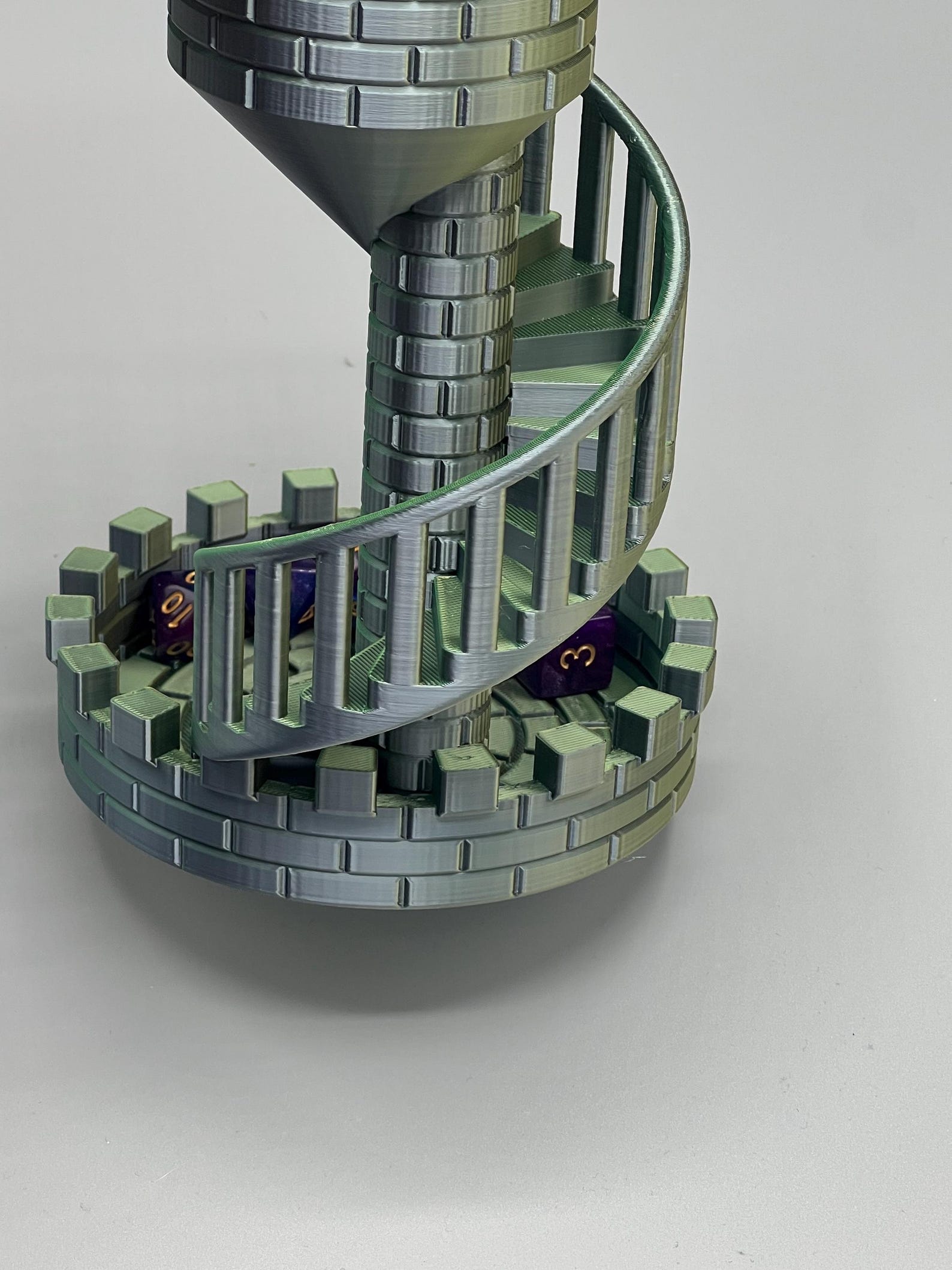 3D Printed Spiral Staircase Dice Tower: D&D RPG Gaming Accessory - Etsy