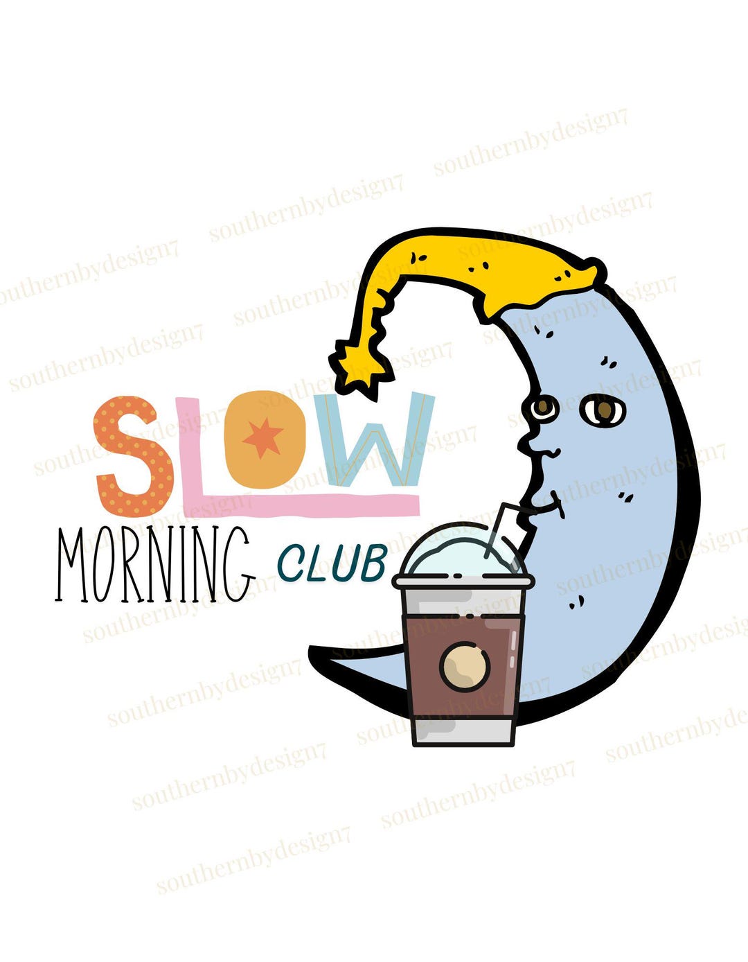 Slow Morning Club, Png - Etsy