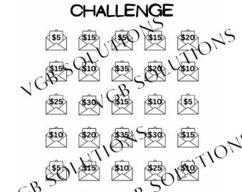 500 in 30 Days Savings Challenge, Saving Challenge for One Month, 500 ...