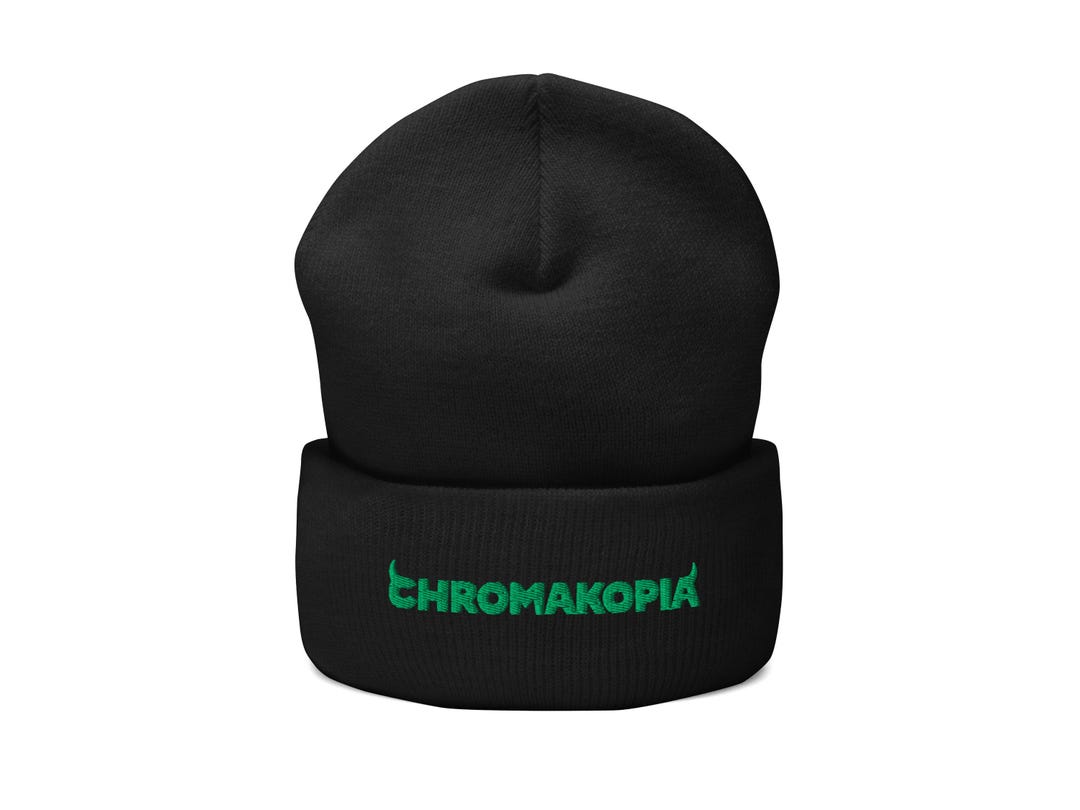 Embroidered Chromakopia Beanie, Black Tyler the Creator Winter Cap With ...