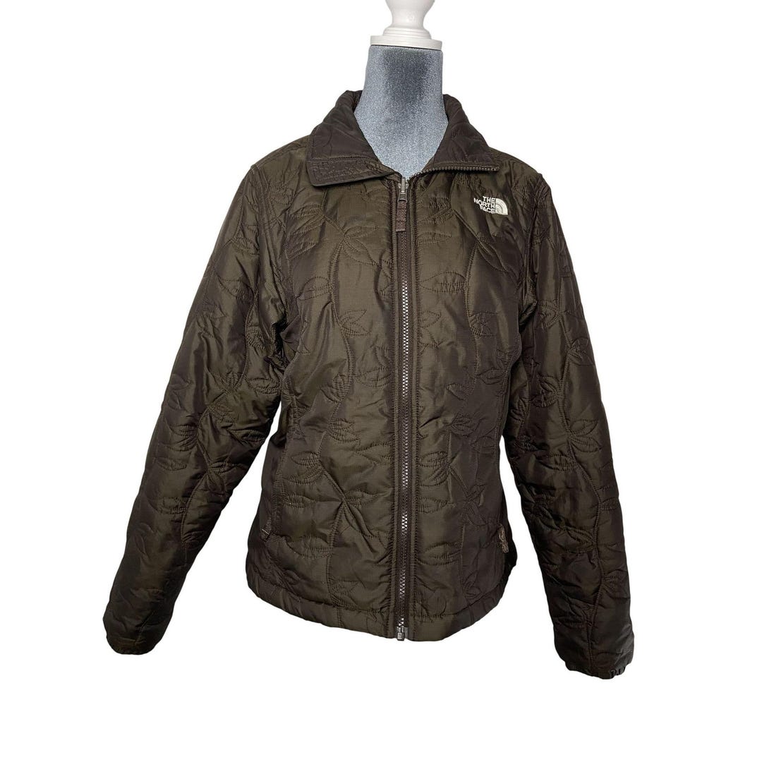 The North Face Wome's Quilted Brown Jacket Lightweight Size Medium - Etsy