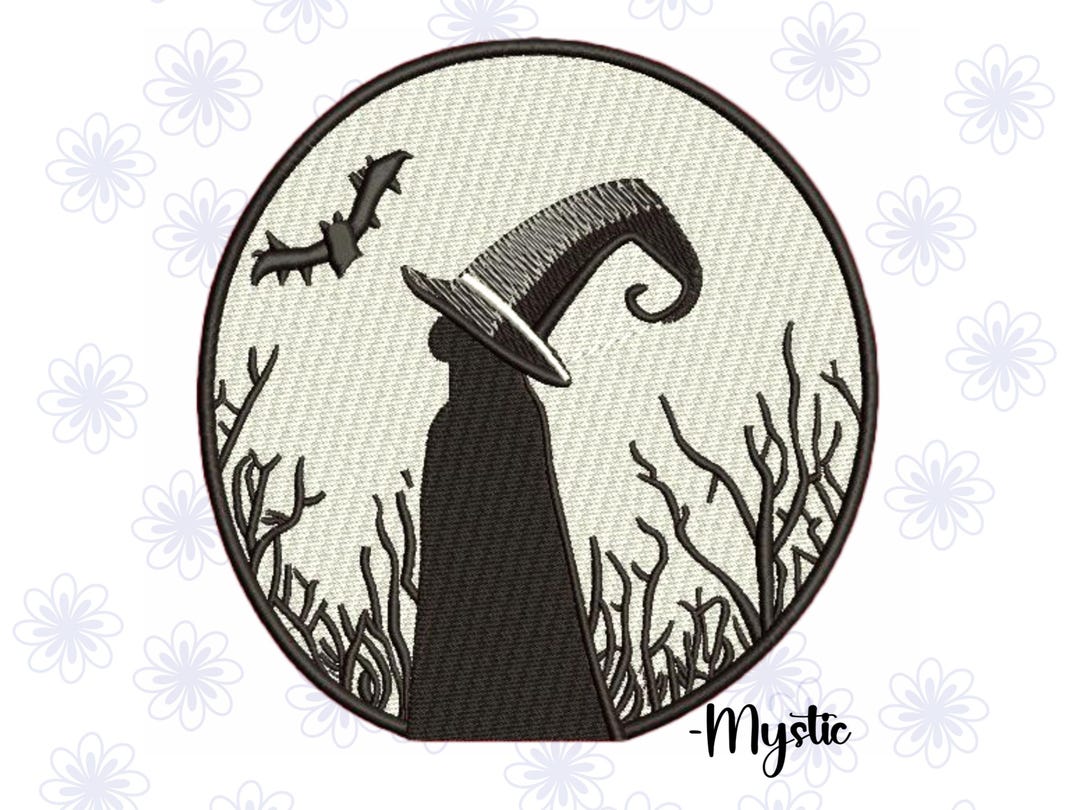 Mystic Embroidery Design, Mystic Machine Embroidery Files, Halloween ...