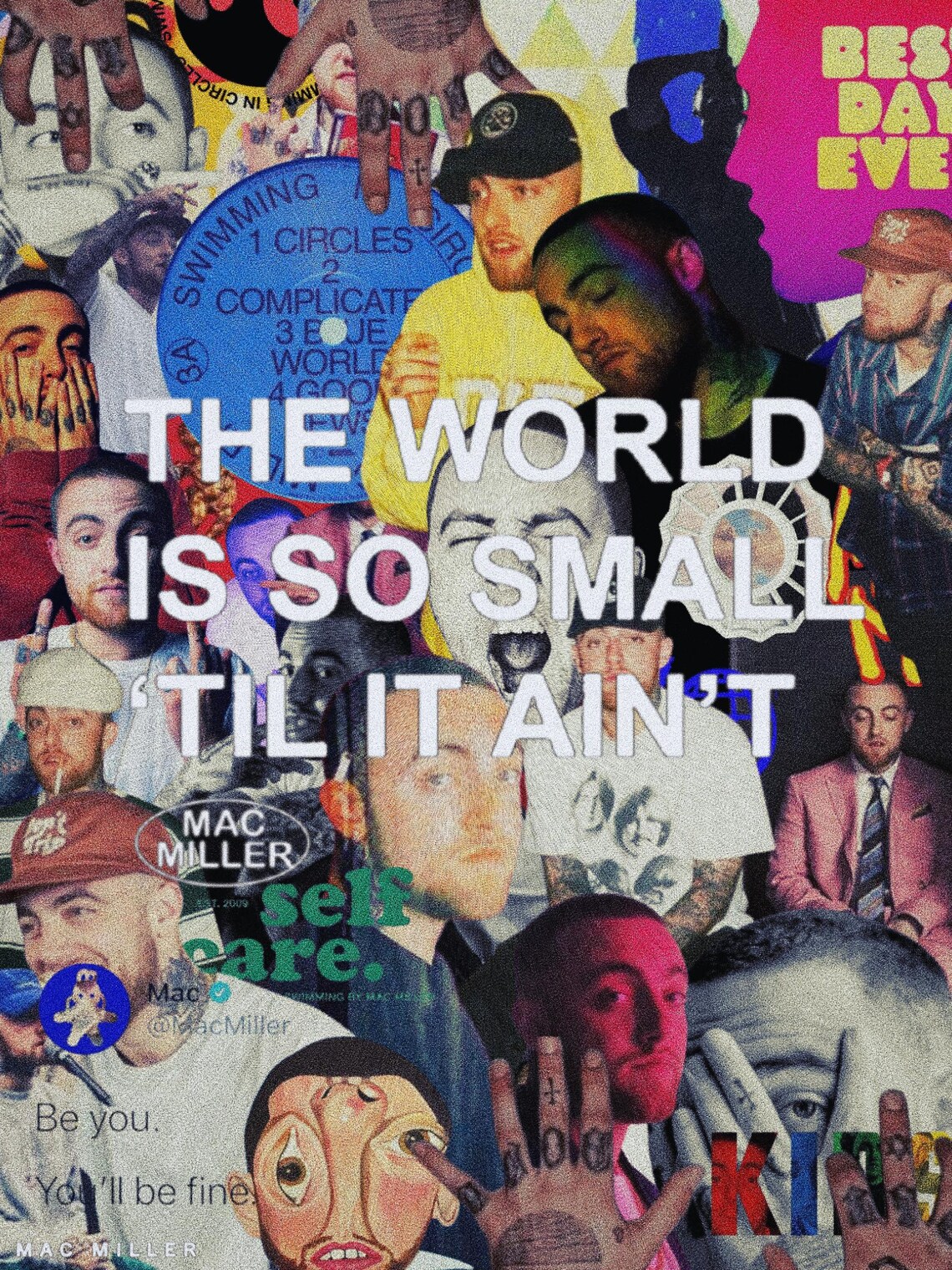 The World is so Small Mac Miller All Over Poster Download - Etsy