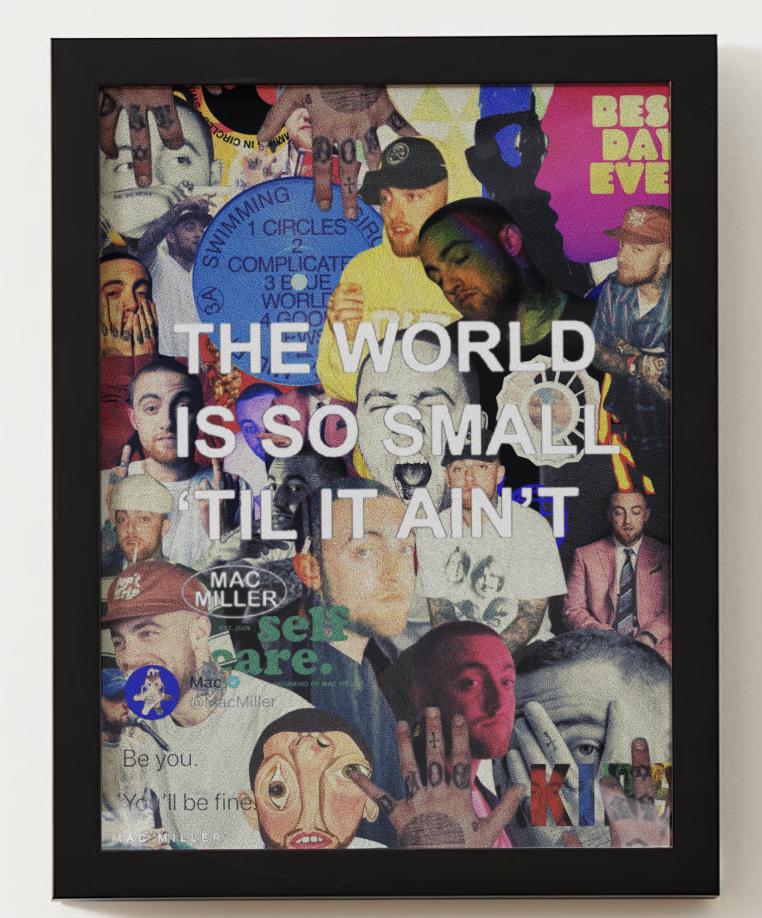 The World is so Small Mac Miller All Over Poster Download - Etsy