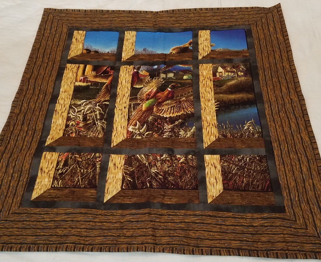 Pheasant Quilted Wall Hanging FINISHED - Etsy