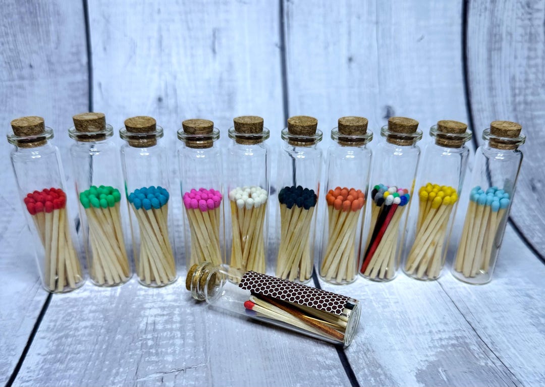 Glass Jar Matches – Aesthetic Safety Matches for Candles & Wax Melts ...