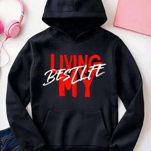 Living My Best Life Png, Life, Décor, Clothes, Typographical Print - Etsy