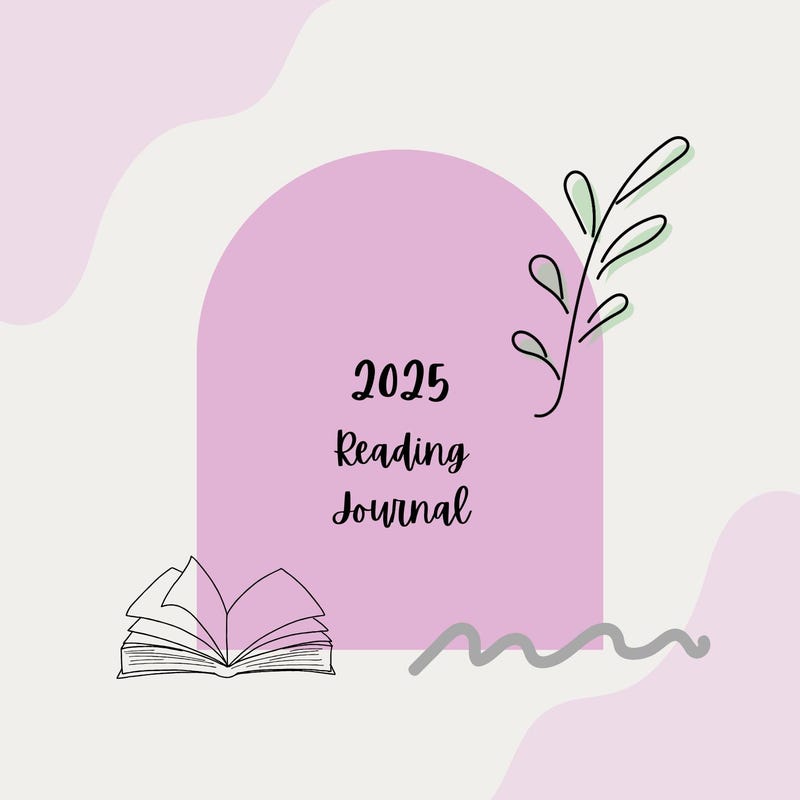 2025 Reading Journal - Etsy