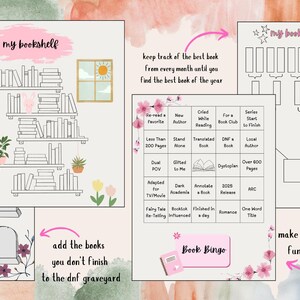 2025 Reading Tracker - Pink - Etsy