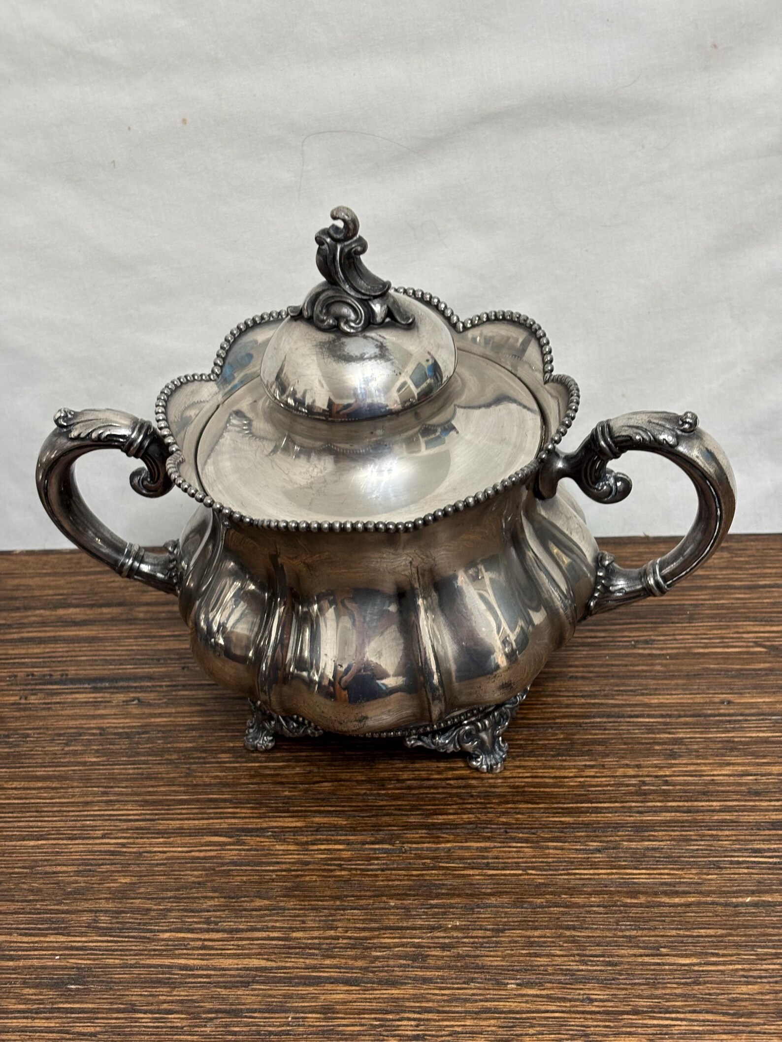 Antique 1800’s Meriden Quadruple Silver Plated 7 Piece Tea Set - Etsy