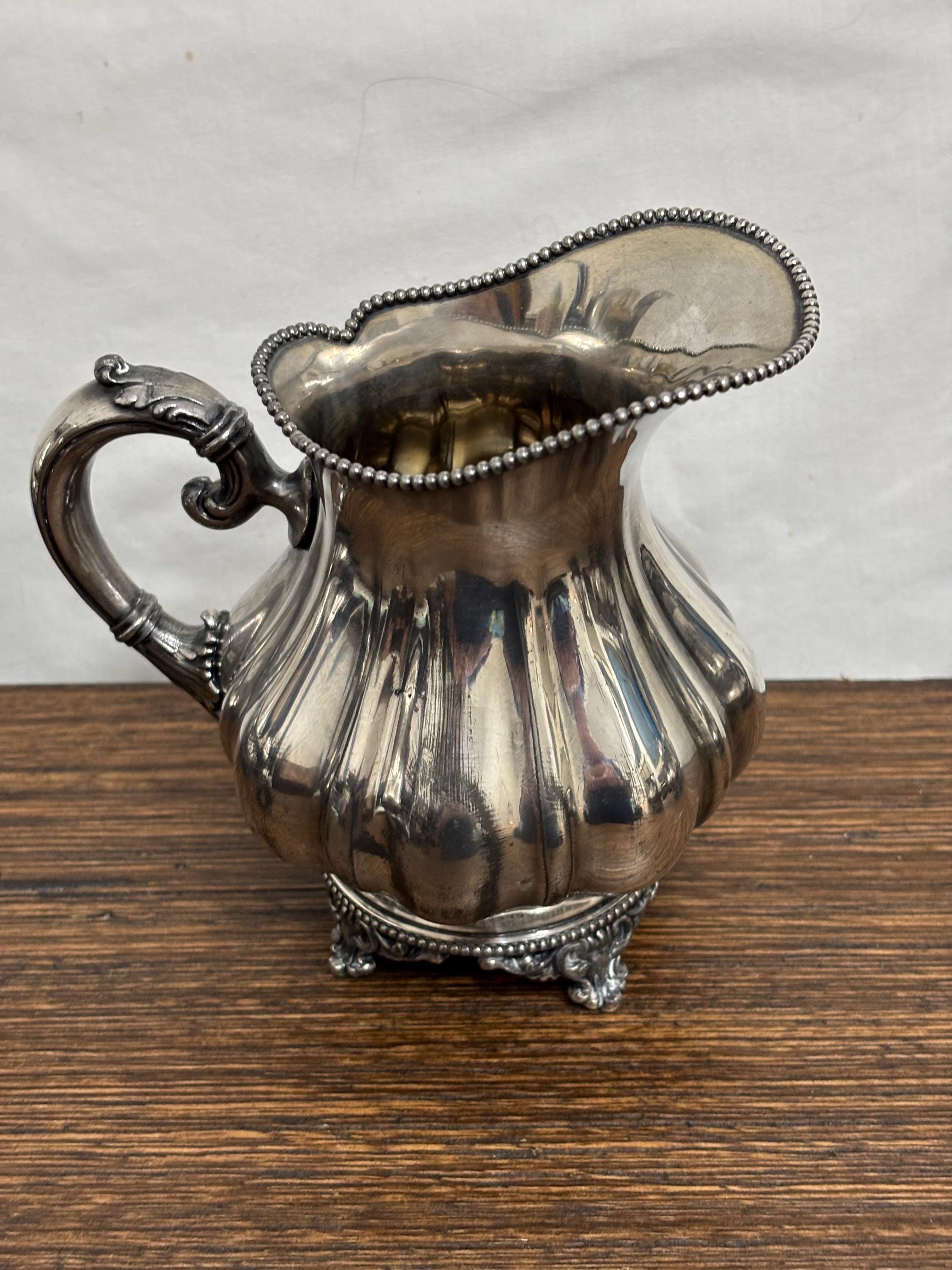 Antique 1800’s Meriden Quadruple Silver Plated 7 Piece Tea Set - Etsy