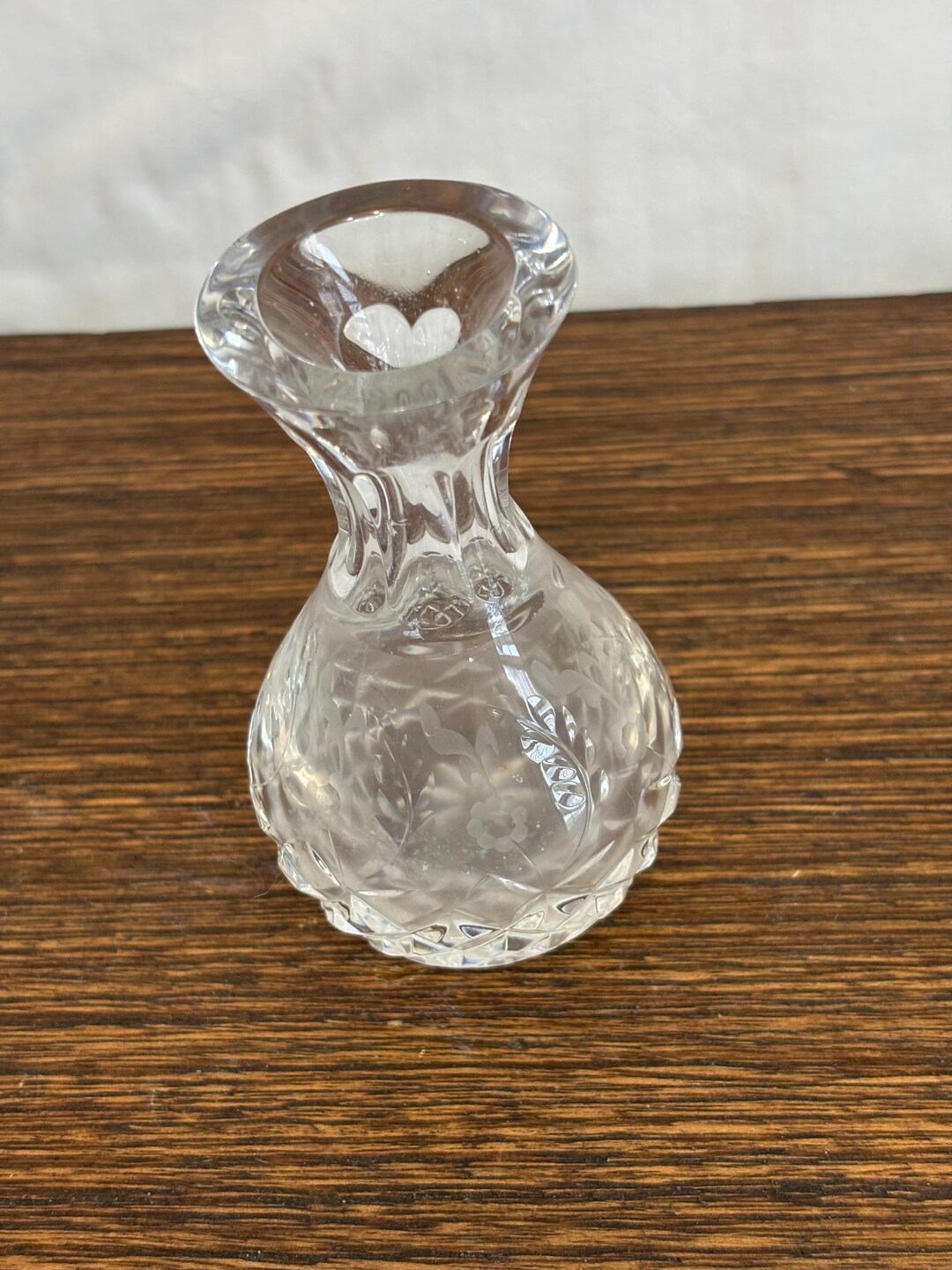 Rogaska Gallia Crystal Violet Vase From Yugoslavia - Etsy