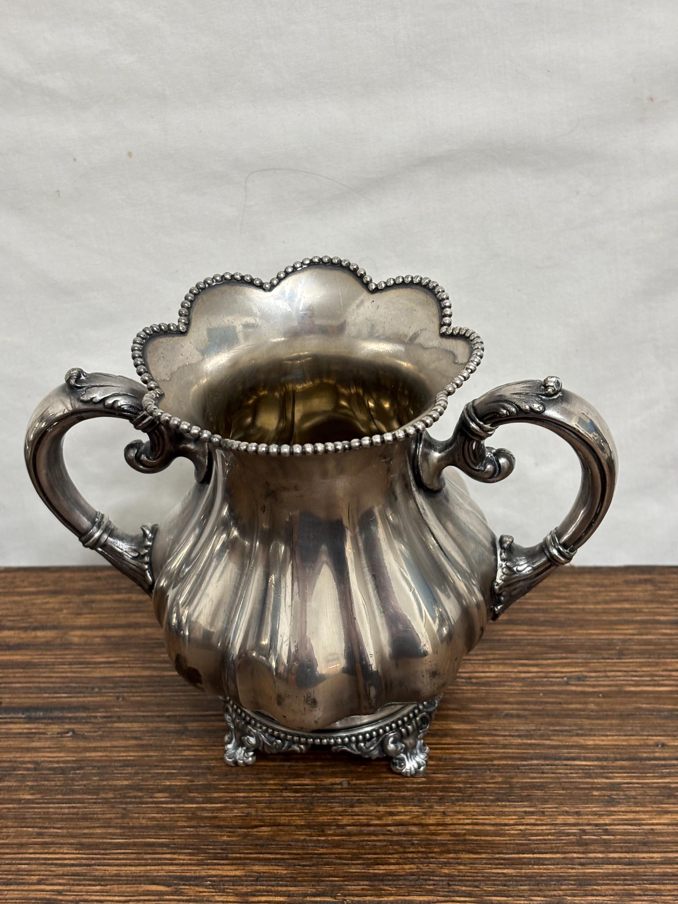 Antique 1800’s Meriden Quadruple Silver Plated 7 Piece Tea Set - Etsy