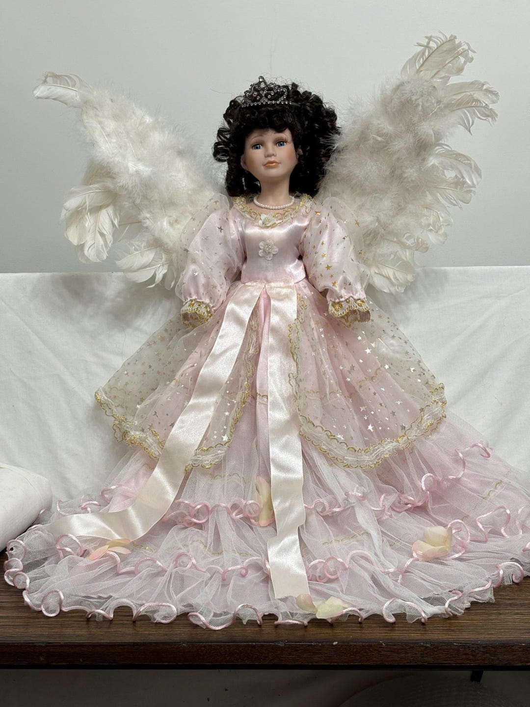 Porcelain Angel Doll With Tiara 28 Inches Tall - Etsy