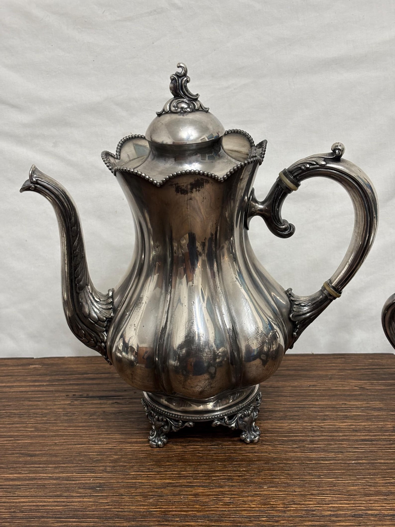 Antique 1800’s Meriden Quadruple Silver Plated 7 Piece Tea Set - Etsy