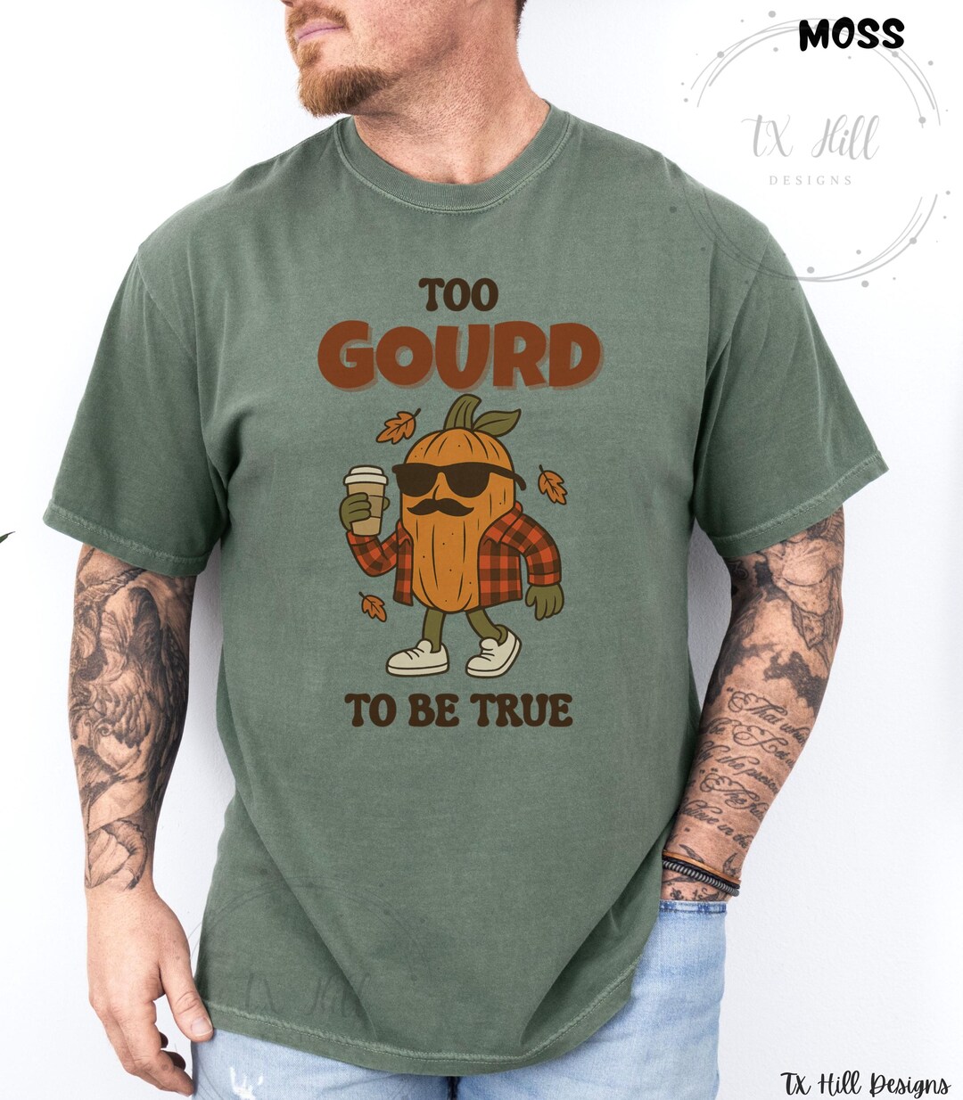Too Gourd to Be True Shirt Comfort Colors® Fall Dad Joke Shirt Pumpkin ...