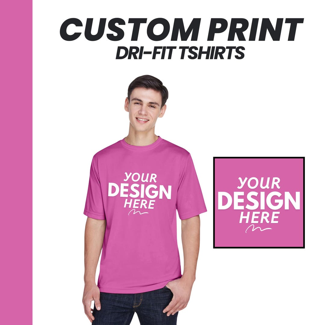 Custom Dri Fit Shirts, Performance Custom Tshirt, Dry Fit Tee ...