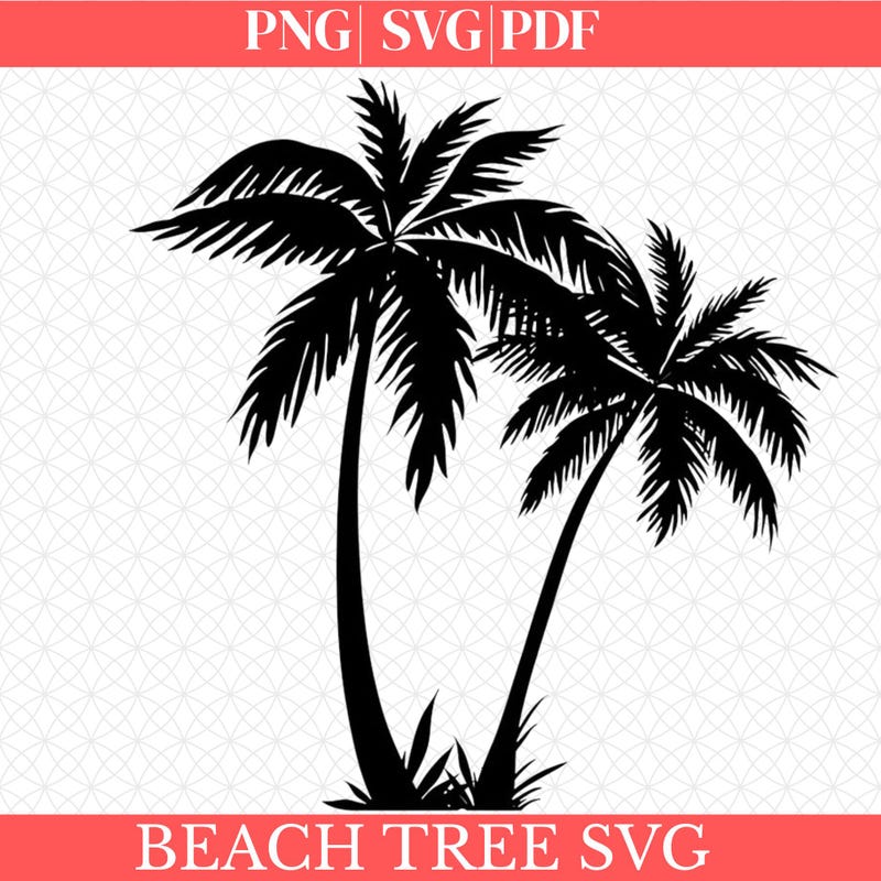 Palm Tree Svg - Etsy