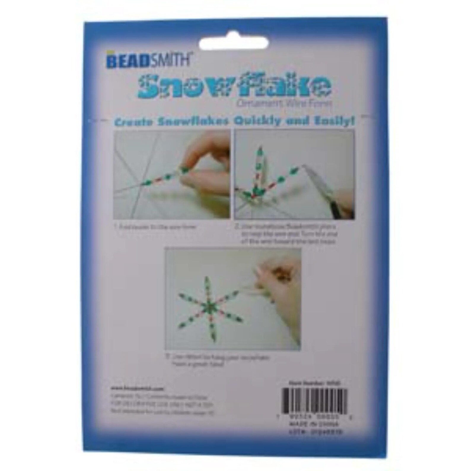Wire Snowflake Forms: 6" Dia., the Bead Smith, .8mm Diameter Wire, 6 ...