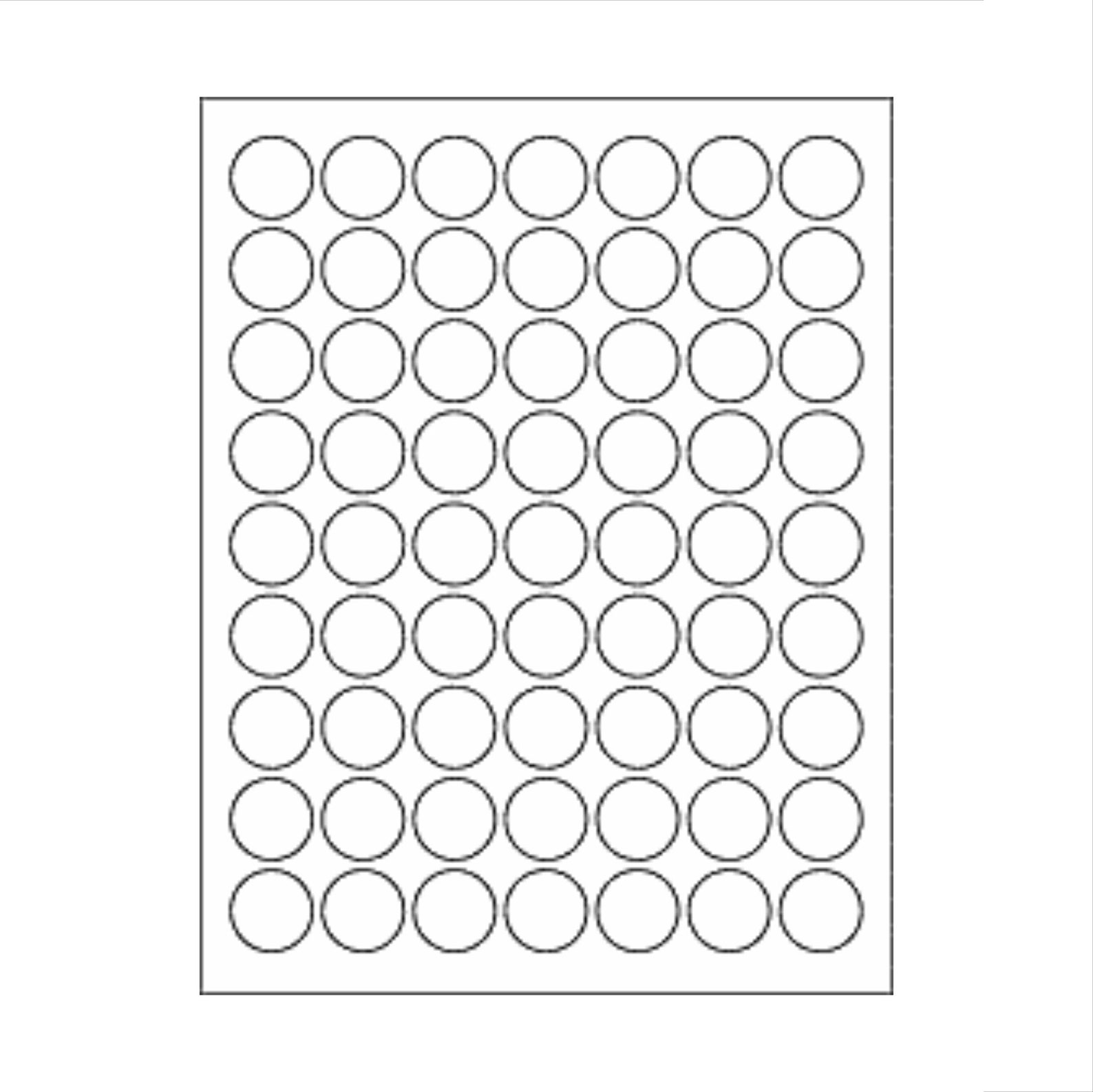 1 Matte White Circle Labels With PERMANENT Adhesive 10 - Etsy