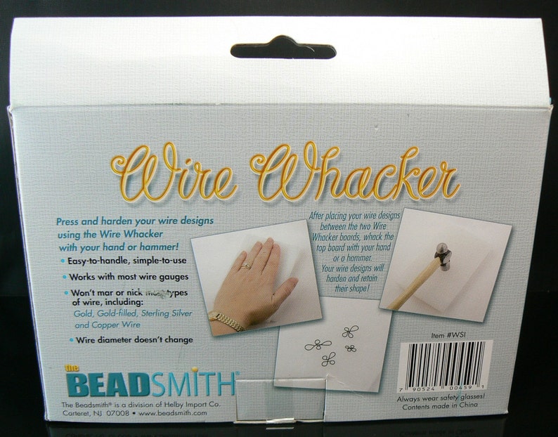 Wire Whacker Tool Set by the Bead Smith, 2 Boards, 6" L X 4" W X 1/2" H ...