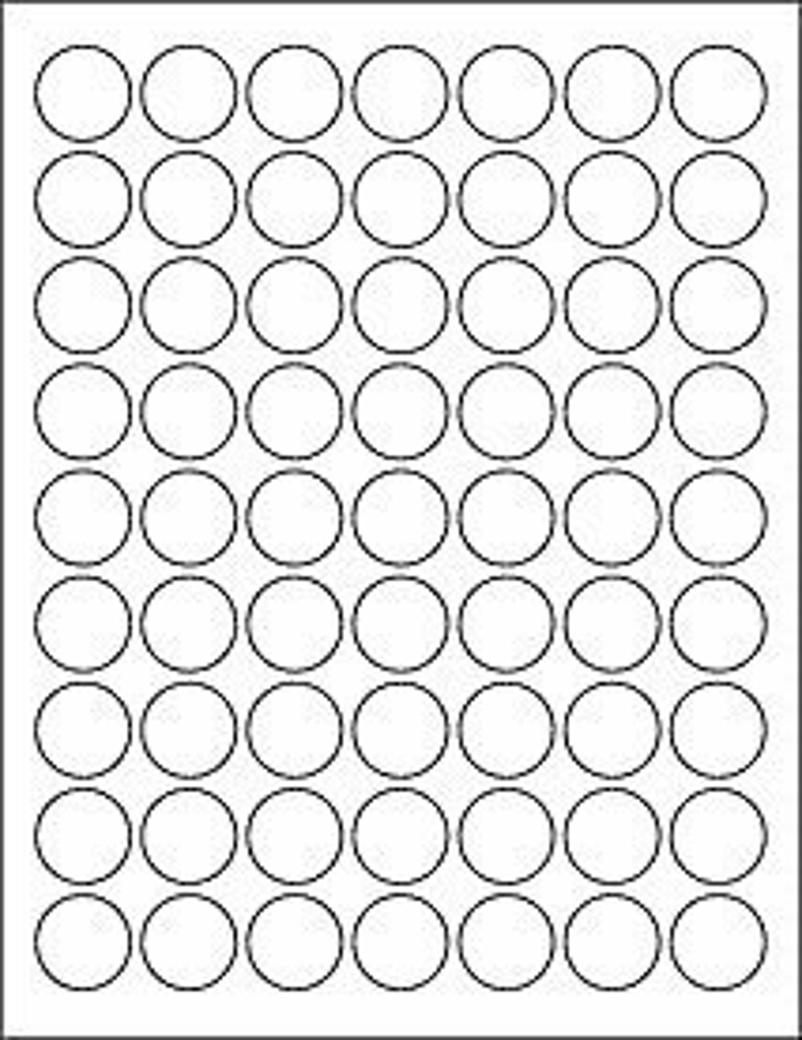 1 Matte White Circle Labels With Permanent Adhesive 10 | Etsy