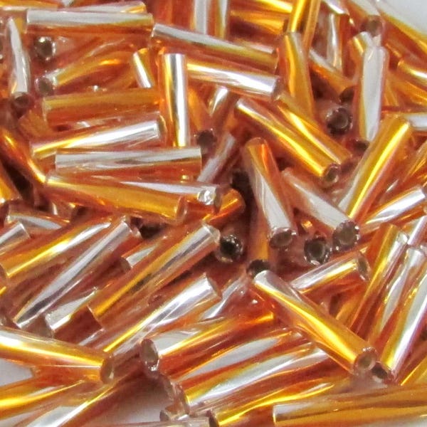 Gold Bugle Beads - Etsy