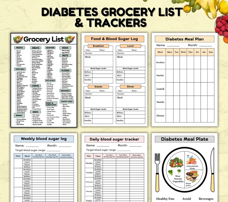 Diabetes Meal Plan Bundle, Diabetic Recipes, Diabetes Cookbook Low ...