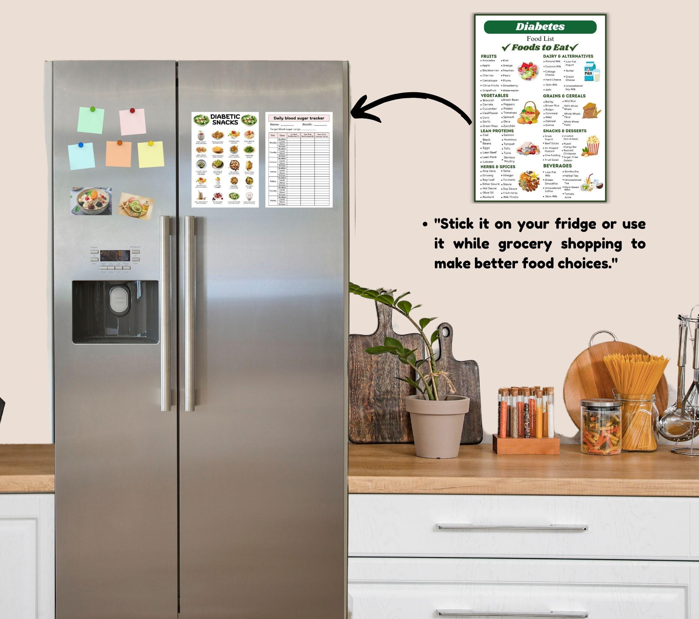 Diabetes Meal Plan Bundle Printable, Diabetic Food Chart, Diabetic Diet ...