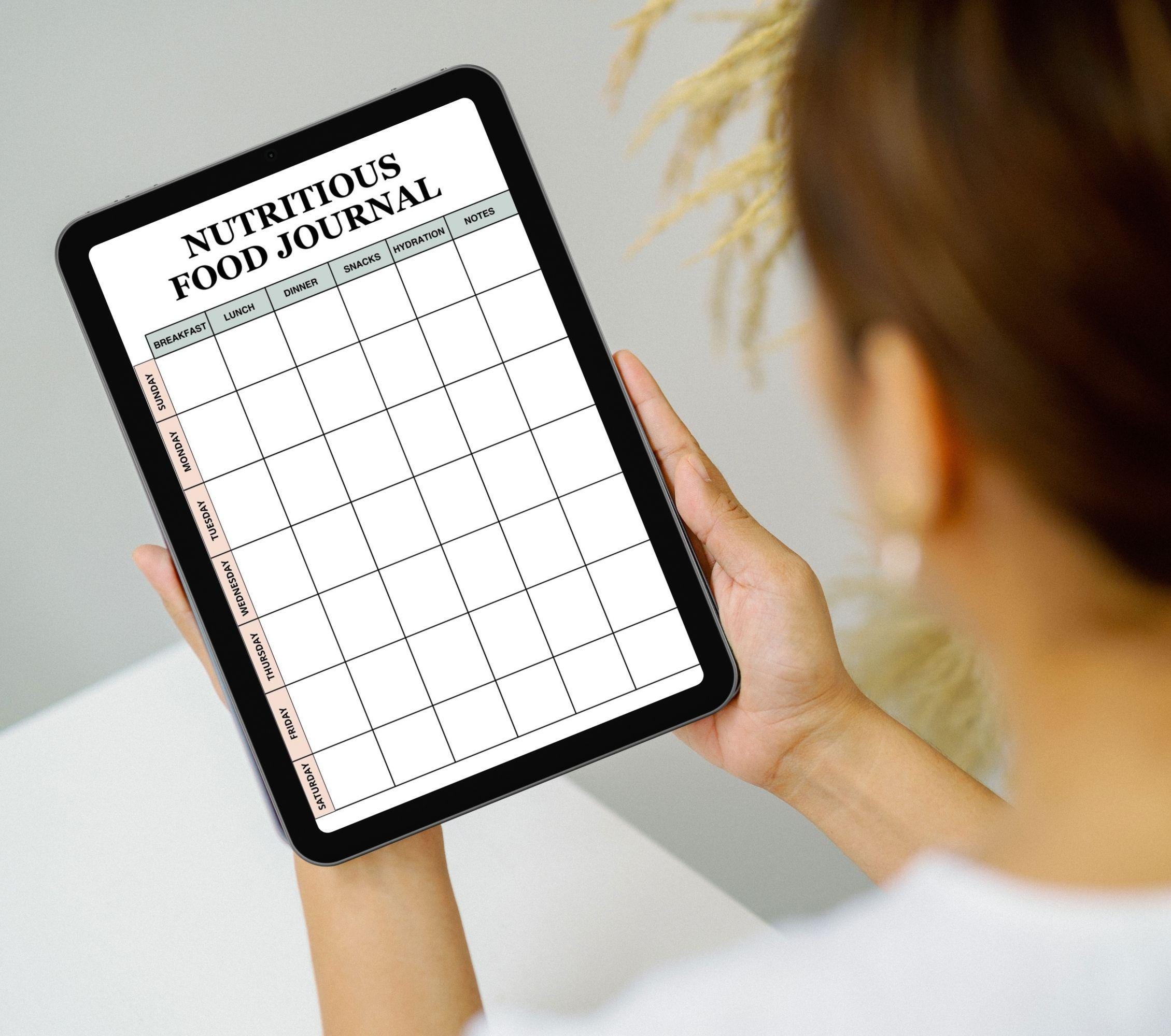 Nutrition Planner Bundle Printable, Meal Planner Food Journal, Calories ...