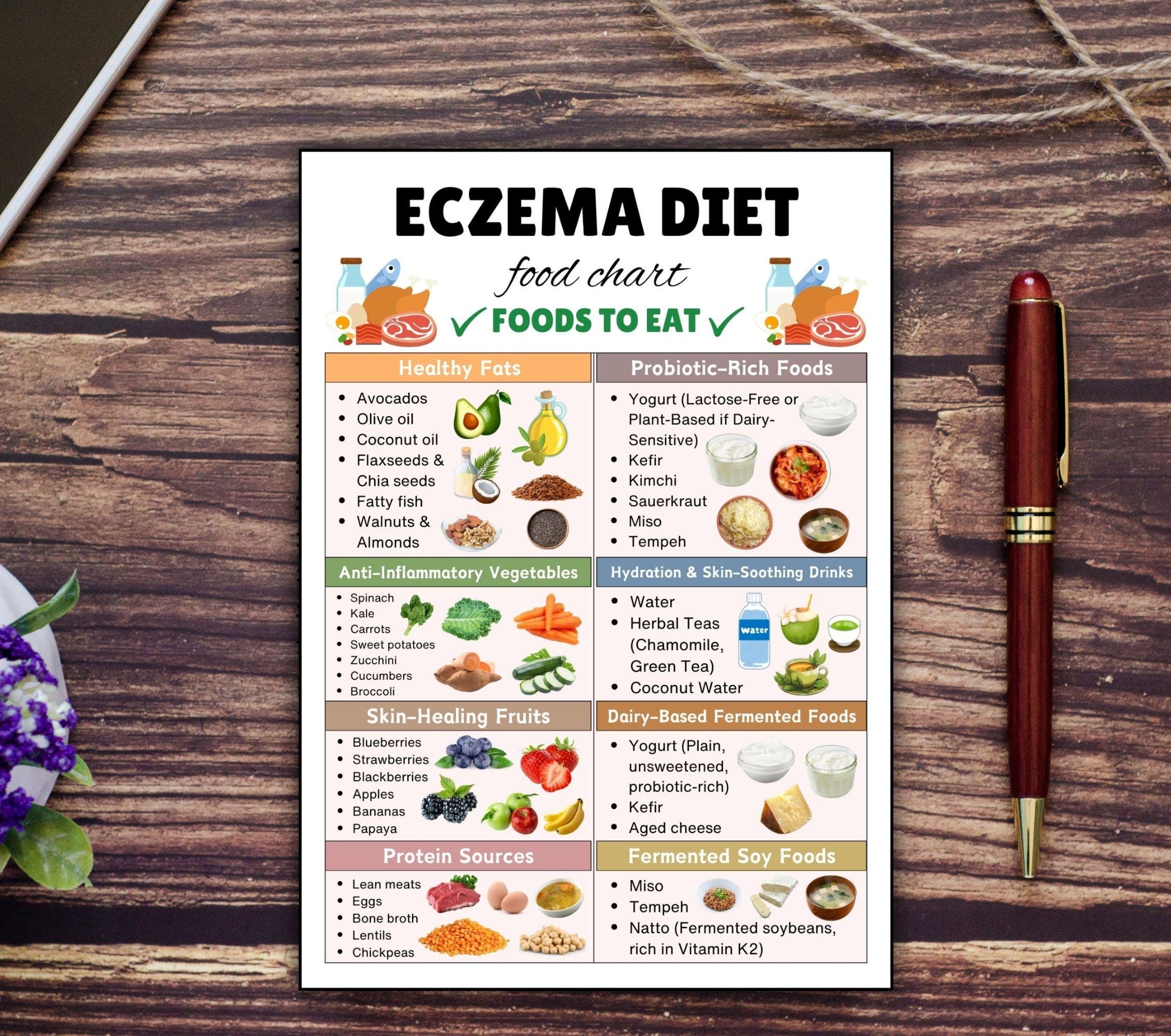 Eczema Diet List, Eczema Foods to Avoid, Grocery List, Eczema Diet ...