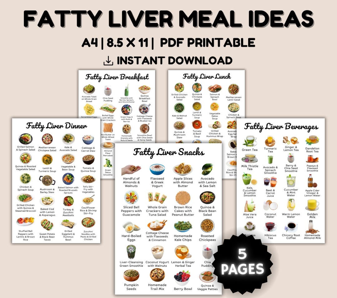 Fatty Liver Diet Meal Plan, Fatty Liver Disease Food Chart, Anti ...
