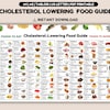 High Cholesterol Foods to Avoid Chart | Heart Healthy Guide (PDF) - Etsy