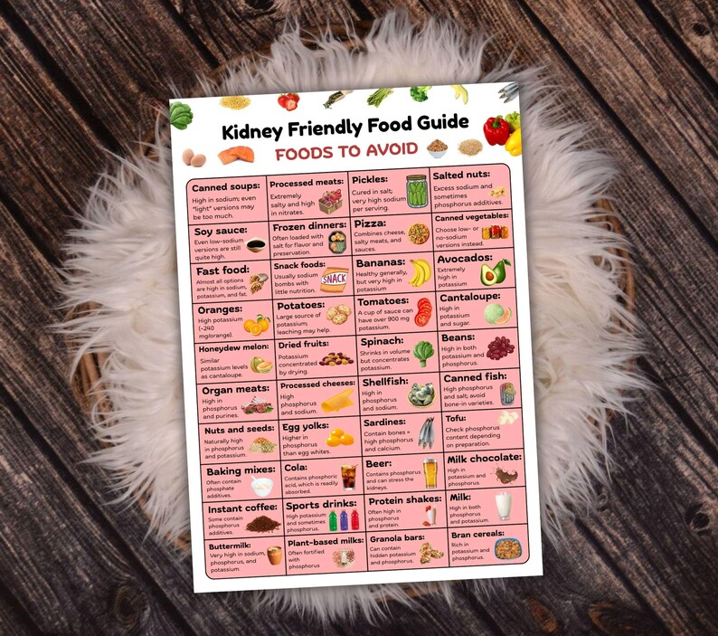 Kidney Friendly Food Guide, Nutrition Food Guide, Low Potassium Meal ...